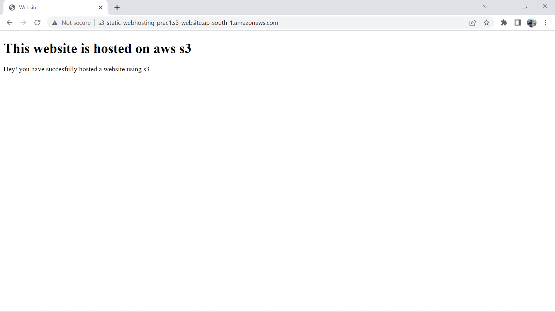 Hosting static website using S3 bucket and Route53