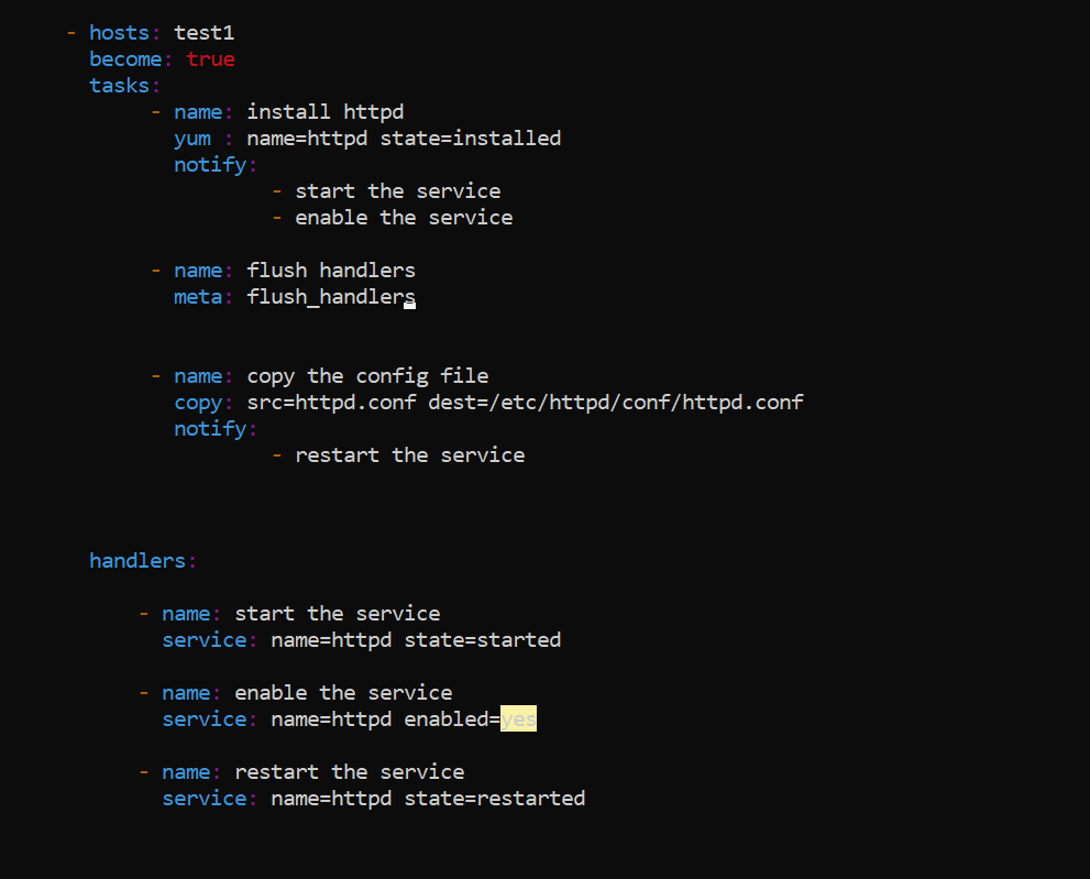 How to use Ansible Handlers in Playbook
