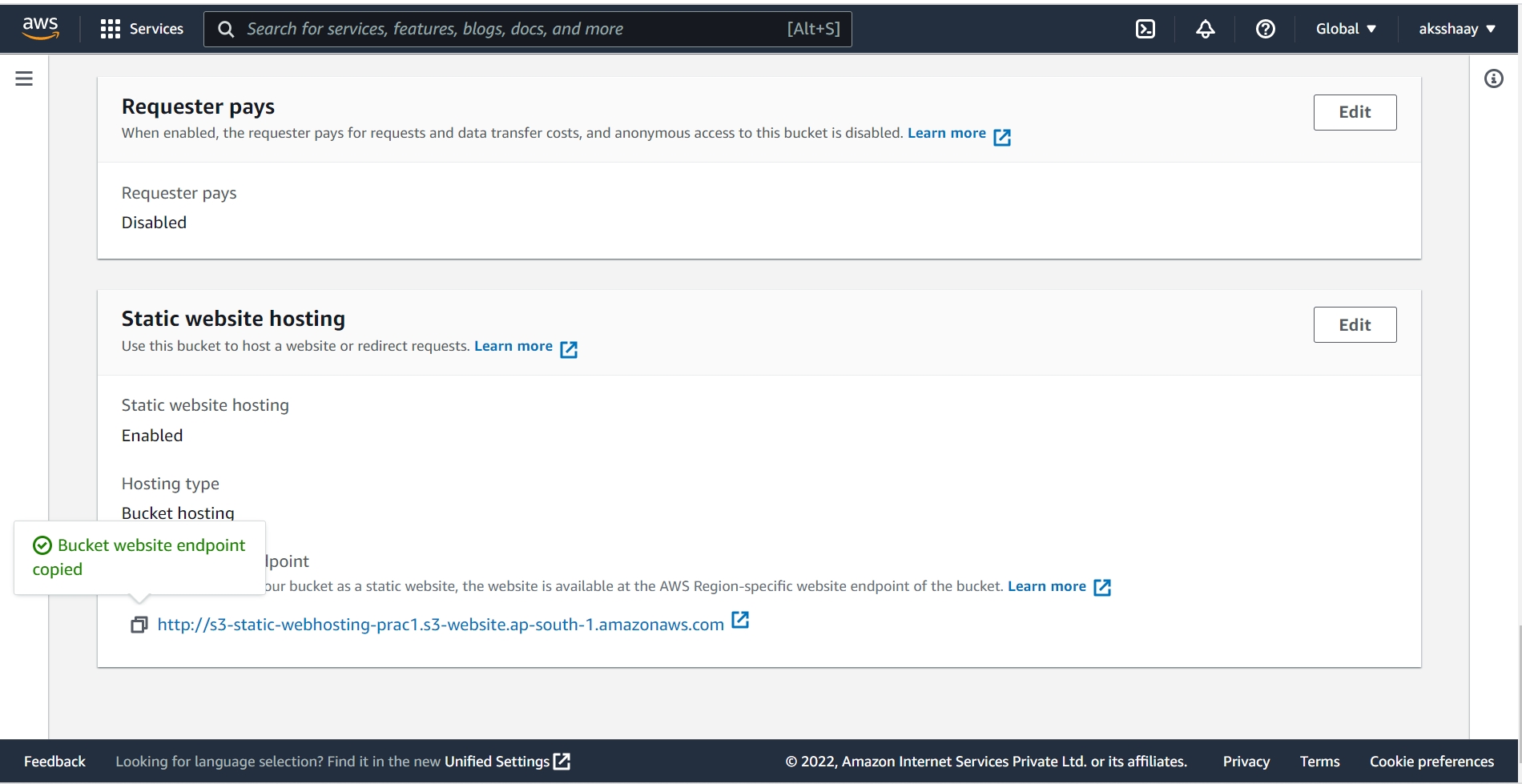 Hosting static website using S3 bucket and Route53