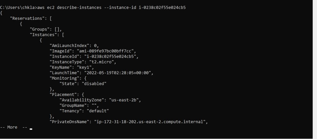 Aws Cli Commands To Get Ec2 Instance List