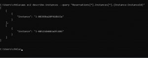 AWS CLI commands to get ec2 instance list