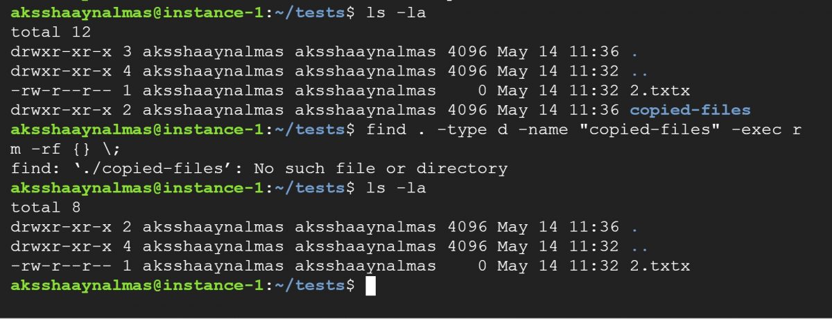 Linux find command use cases