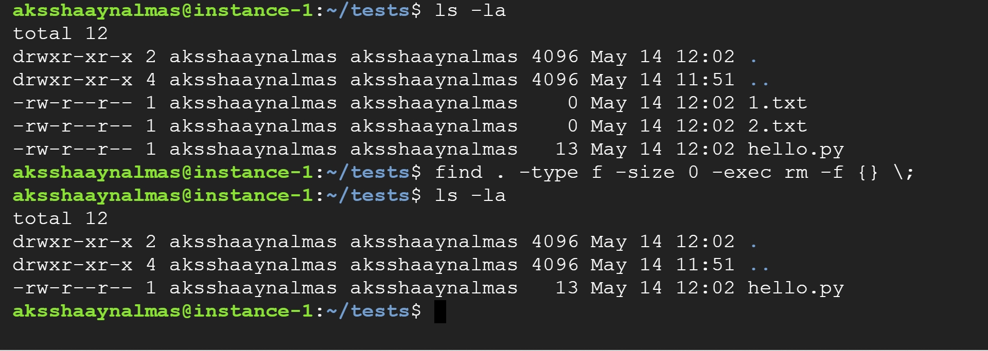 Linux find command use cases