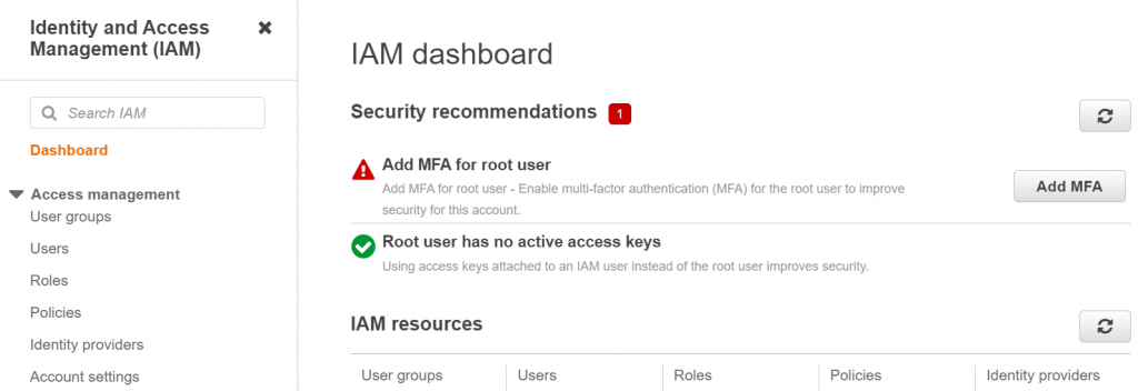 How to create an IAM user