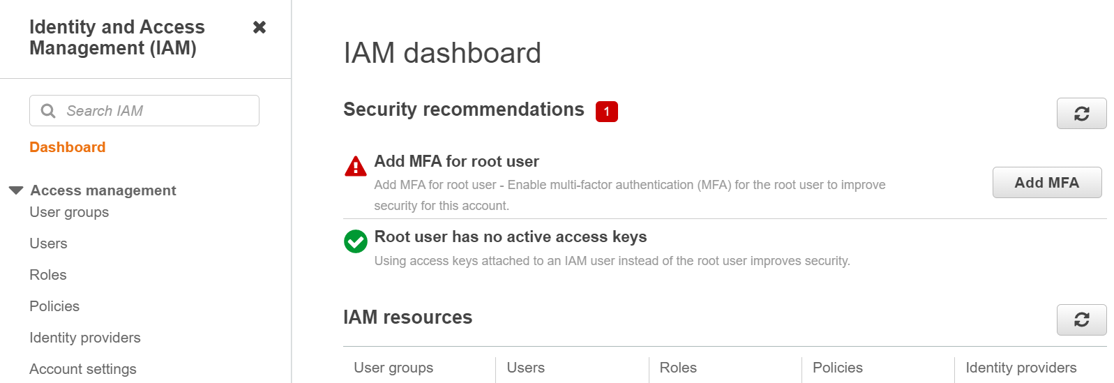 How to create an IAM user