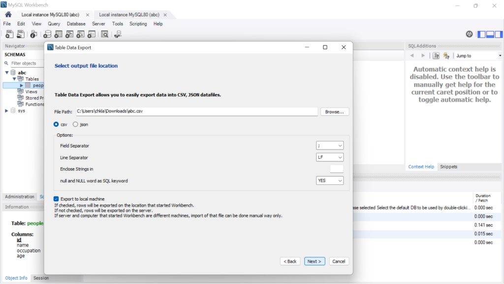 How to Export MySQL Tables to MongoDB?