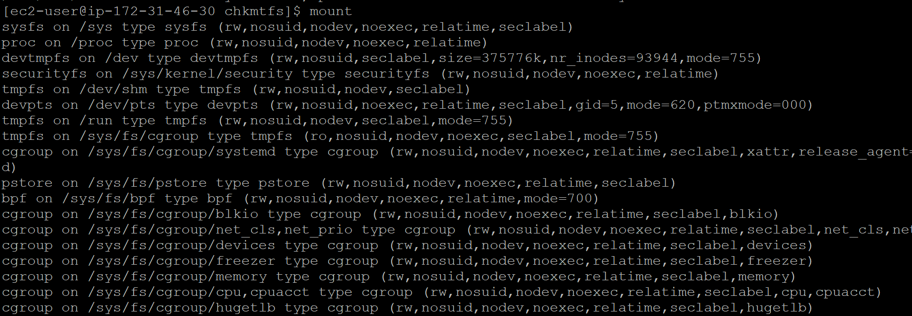 How to create and mount EFS file system