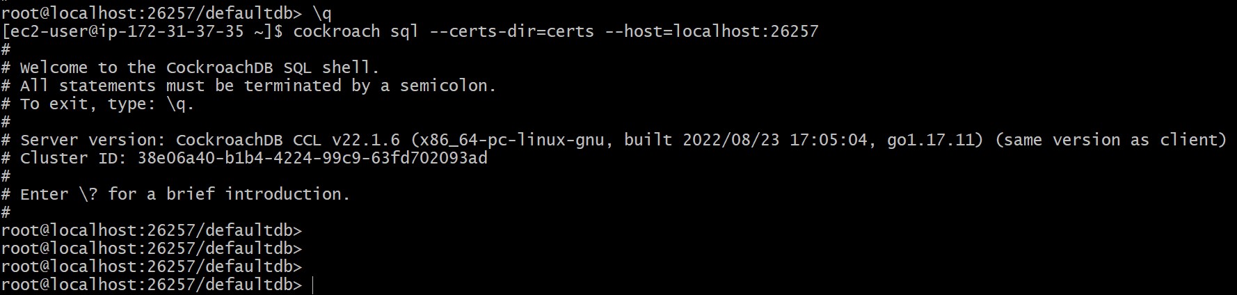 Cockroach DB Working and Authorization