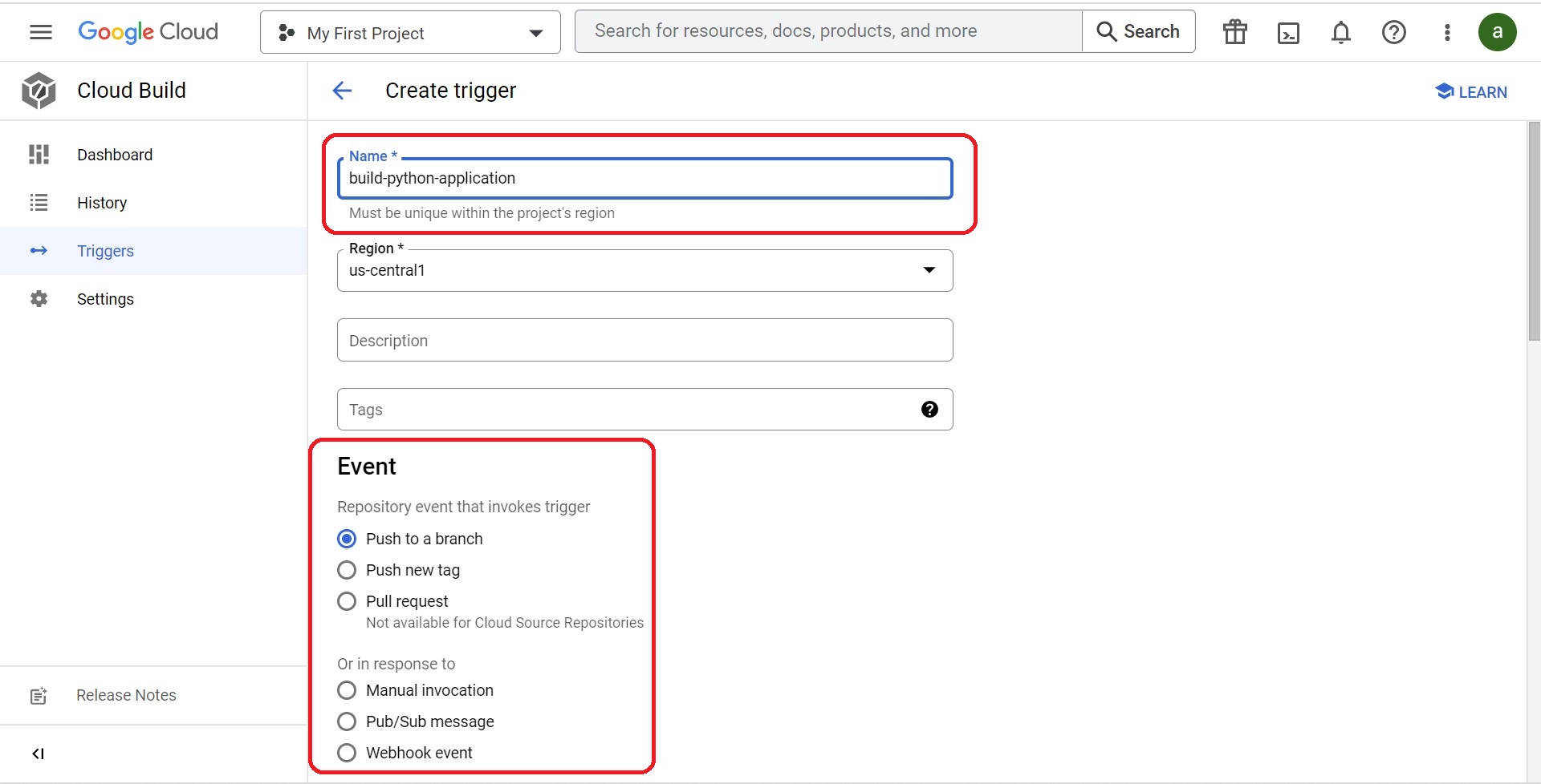 Continues Deployment to Google Cloud Run using Cloud Build