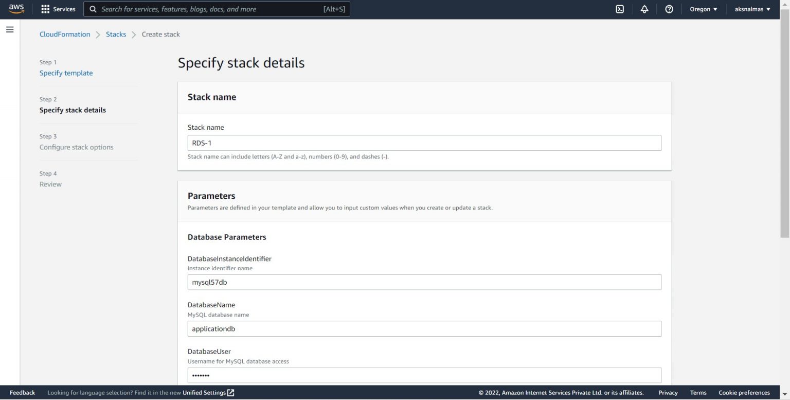 How to Create Amazon RDS using CloudFormation?