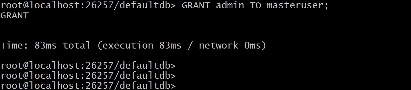 Cockroach DB Working and Authorization