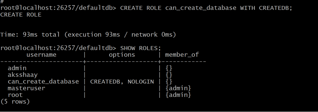 Cockroach DB Working and Authorization