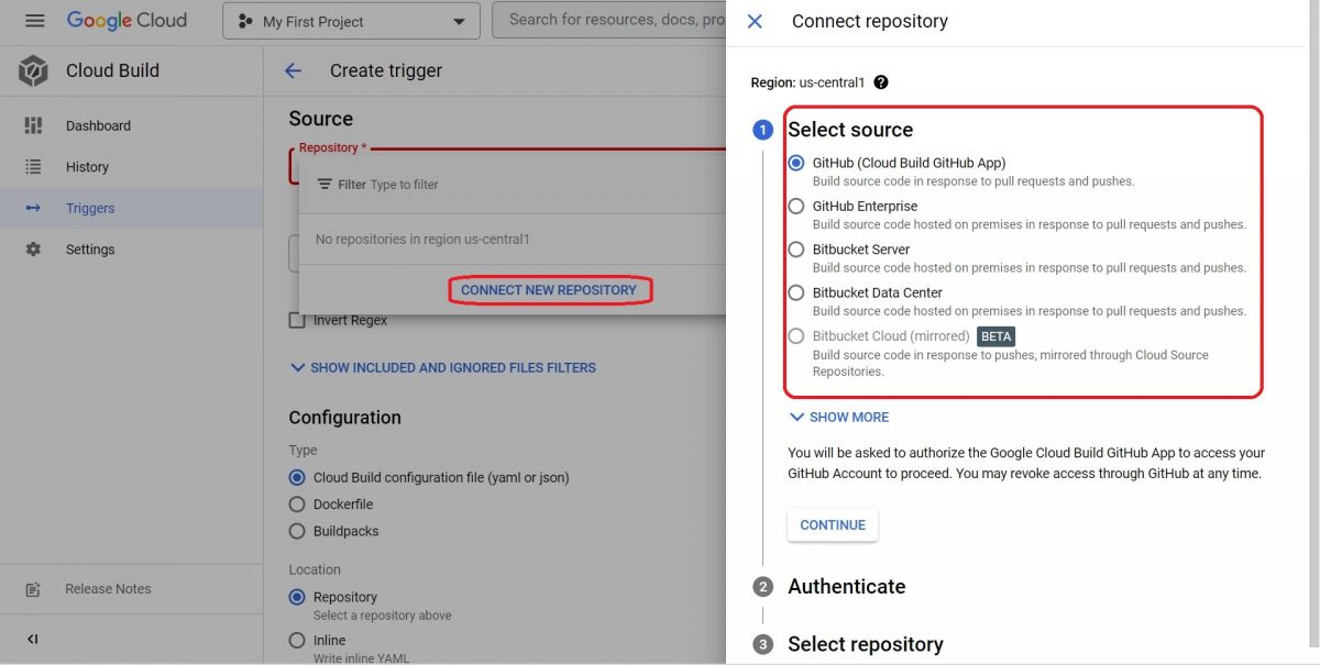 Continues Deployment to Google Cloud Run using Cloud Build