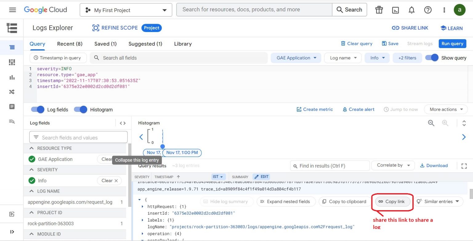 How to Setup Logging in Google Cloud Platform?