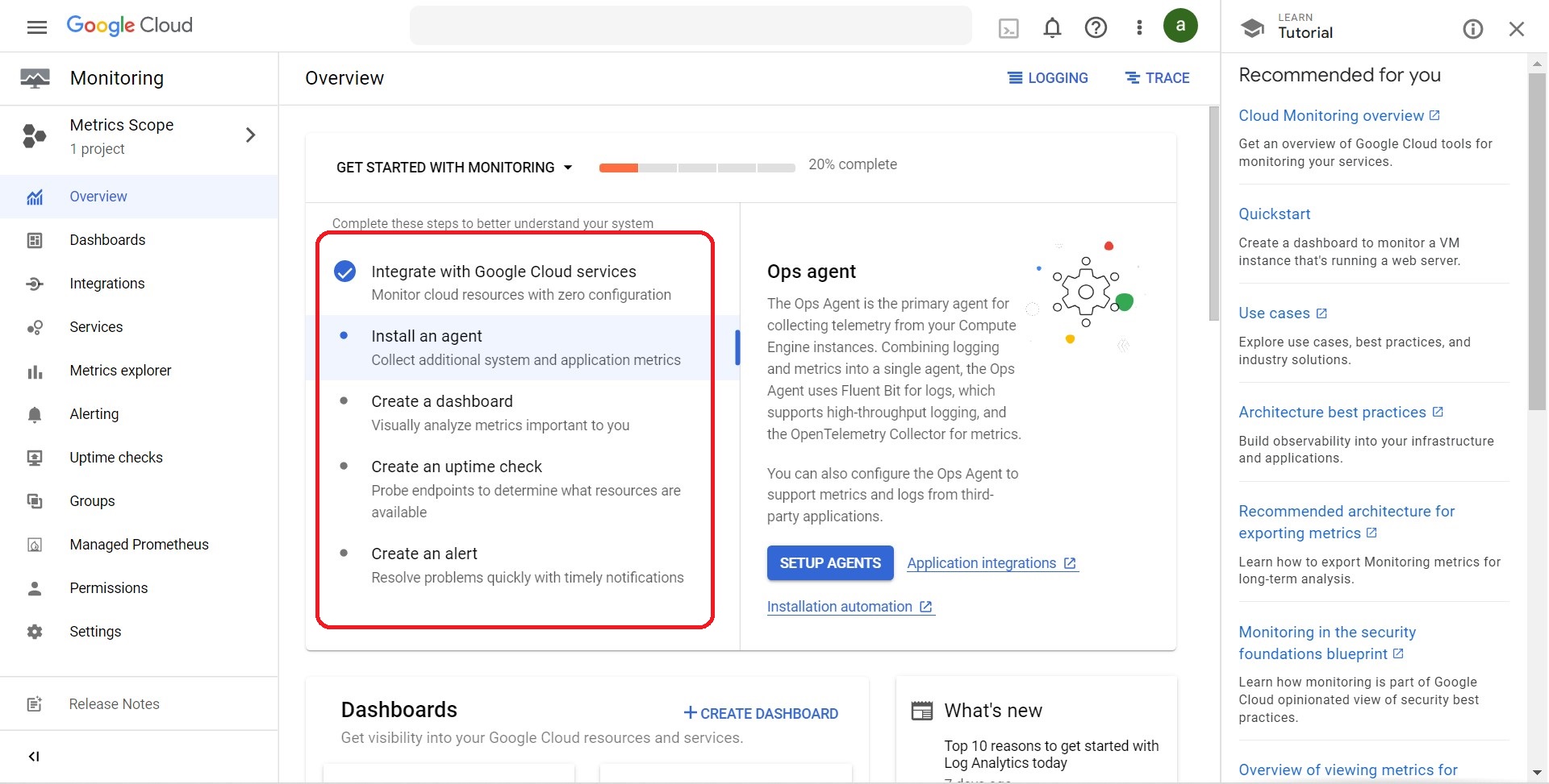 How to Setup Monitoring in Google Cloud Platform